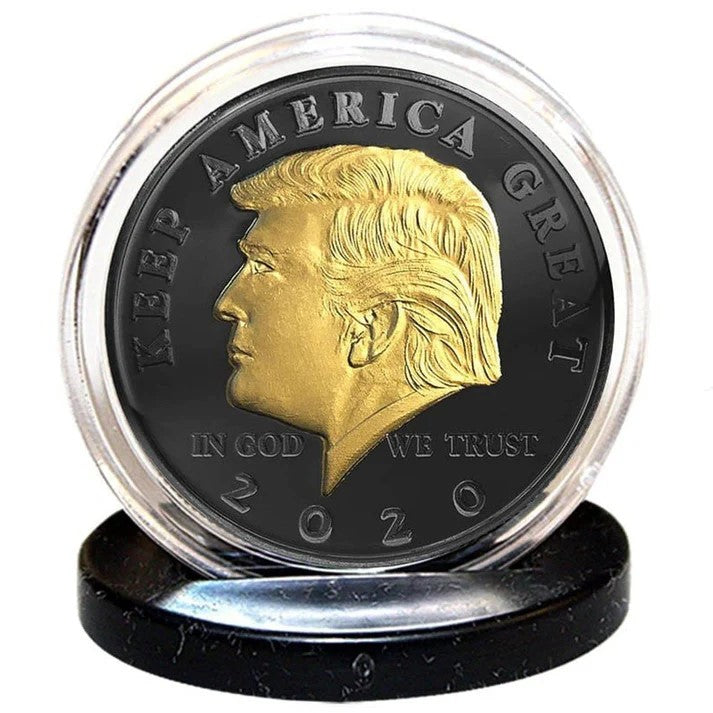 Donald Trump 2020 "Keep America Great" Black Ruthenium & 24K Gold Clad ...